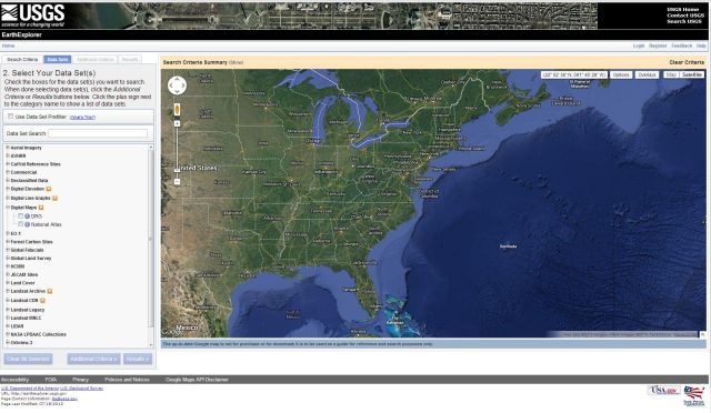 USGS EarthExplorer | UN-SPIDER Knowledge Portal